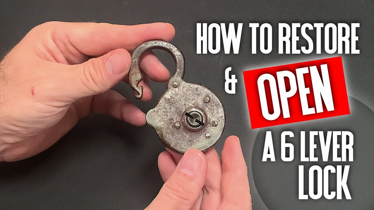 036 How to restore and pick a 6 lever lock - YouTube