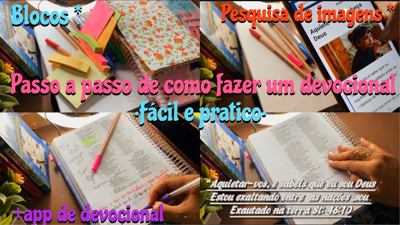 Passo a passo de como fazer um devocional •fácil e pratico• - YouTube