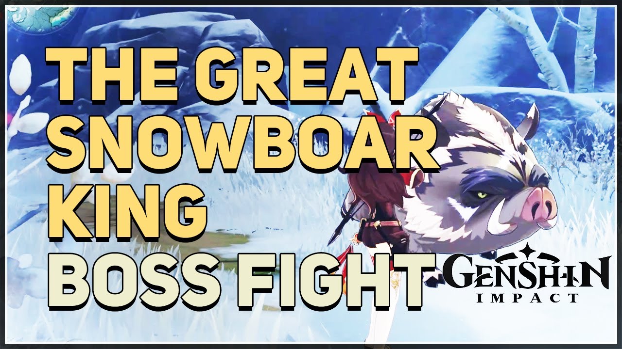 The Great Snowboar King Boss Fight Genshin Impact - YouTube