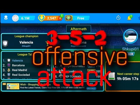 OSM Best Tactics attack 3-5-2 for 2019 - YouTube