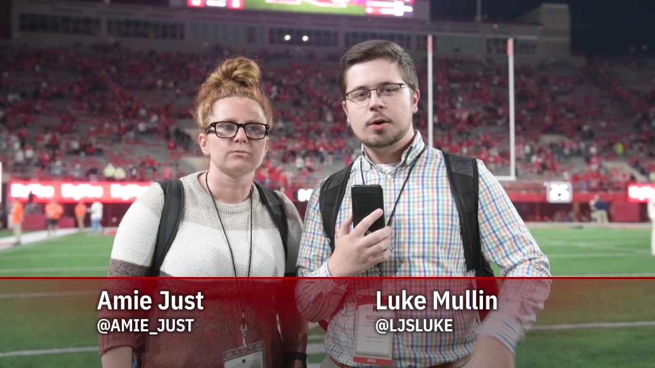 Rapid reaction: Amie Just and Luke Mullin after Nebraska defeats NIU ...