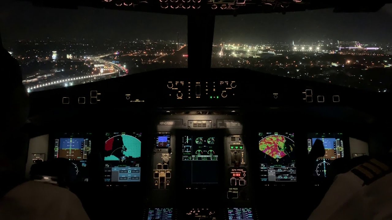 ATR 72-600 landing at Manila International Airport (RPLL) ILS Runway 24 ...