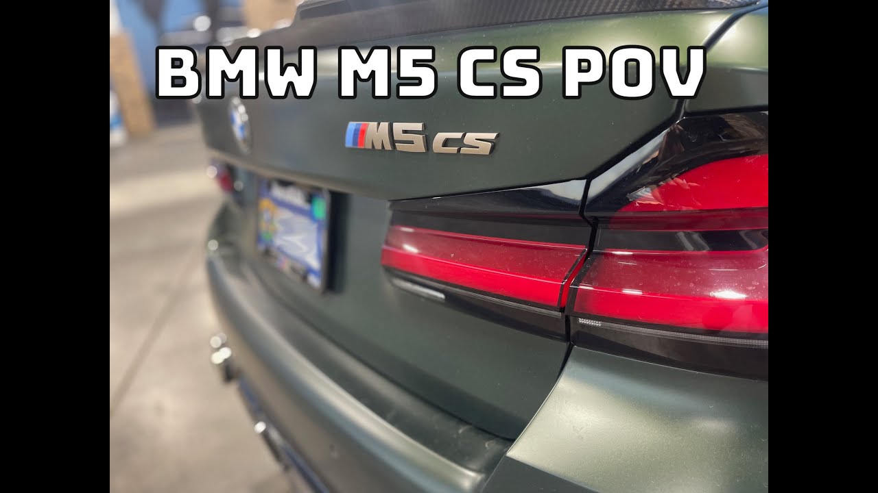 2022 M5 CS POV Drive with M Performance Exhaust, Downpipes and Dinan ...