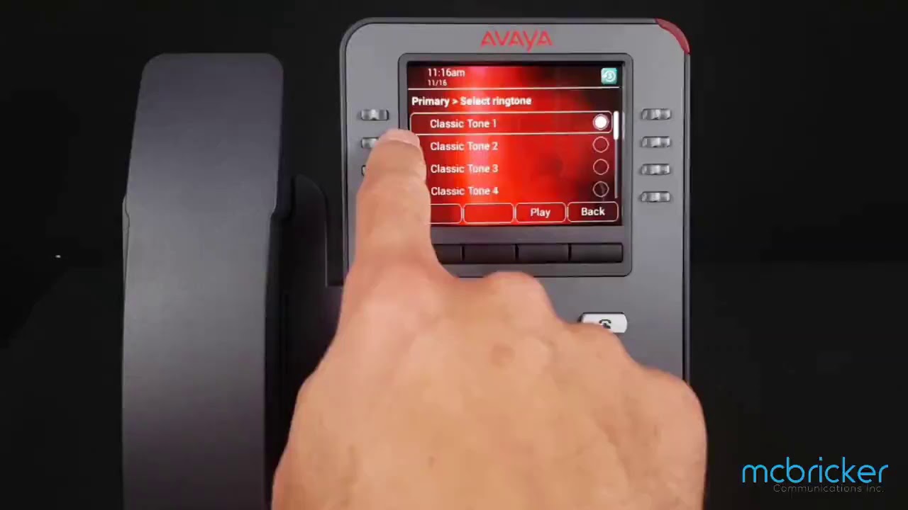 Change Ring Tones J169 J179 Avaya IPOffice - YouTube
