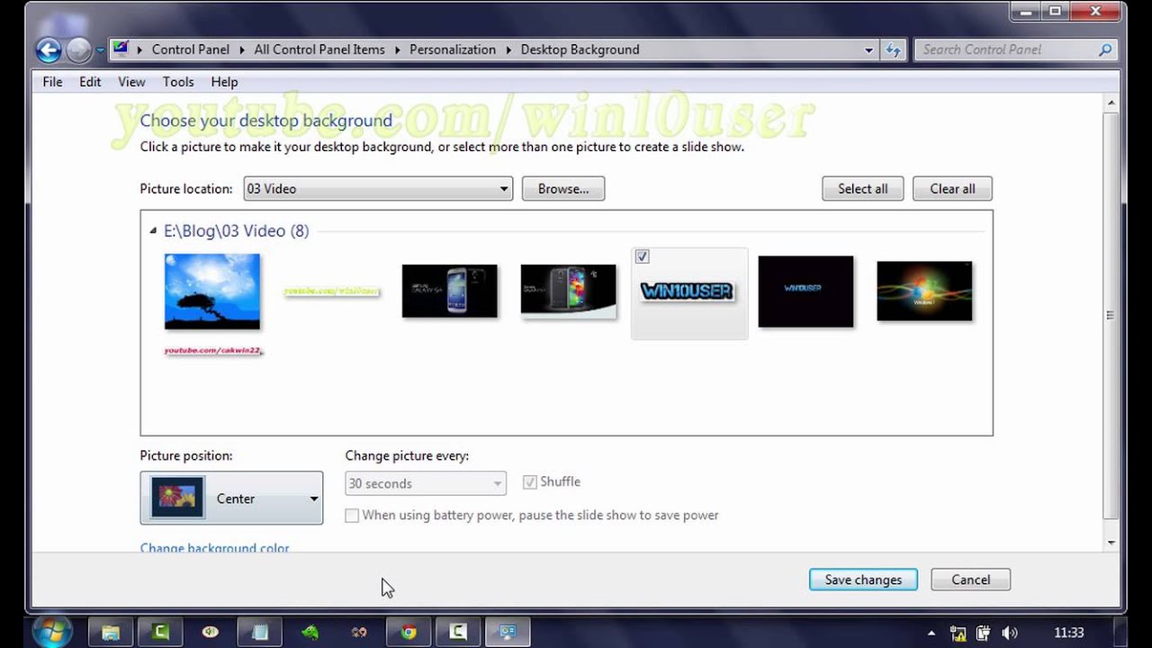 Windows 7 Tips : How to center wallpaper - YouTube