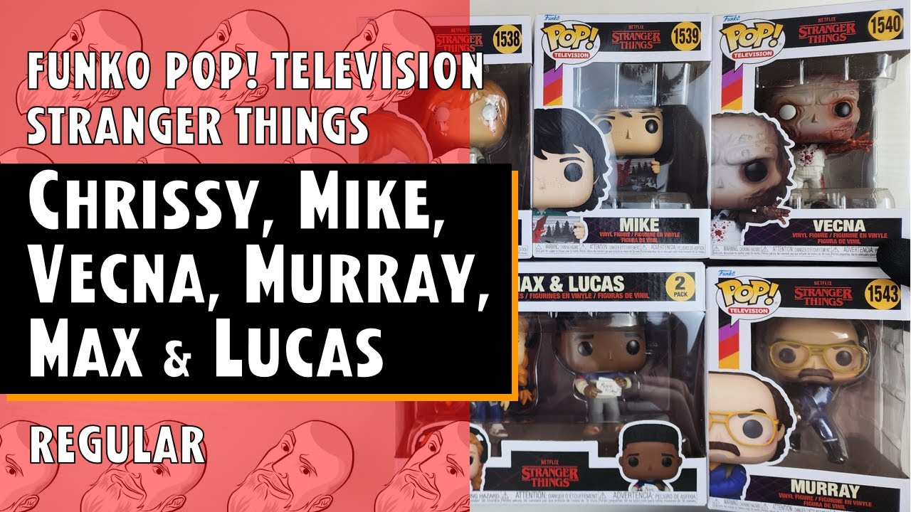 Chrissy, Mike, Vecna, Murray, Max & Lucas Funko Pop - Stranger Things ...