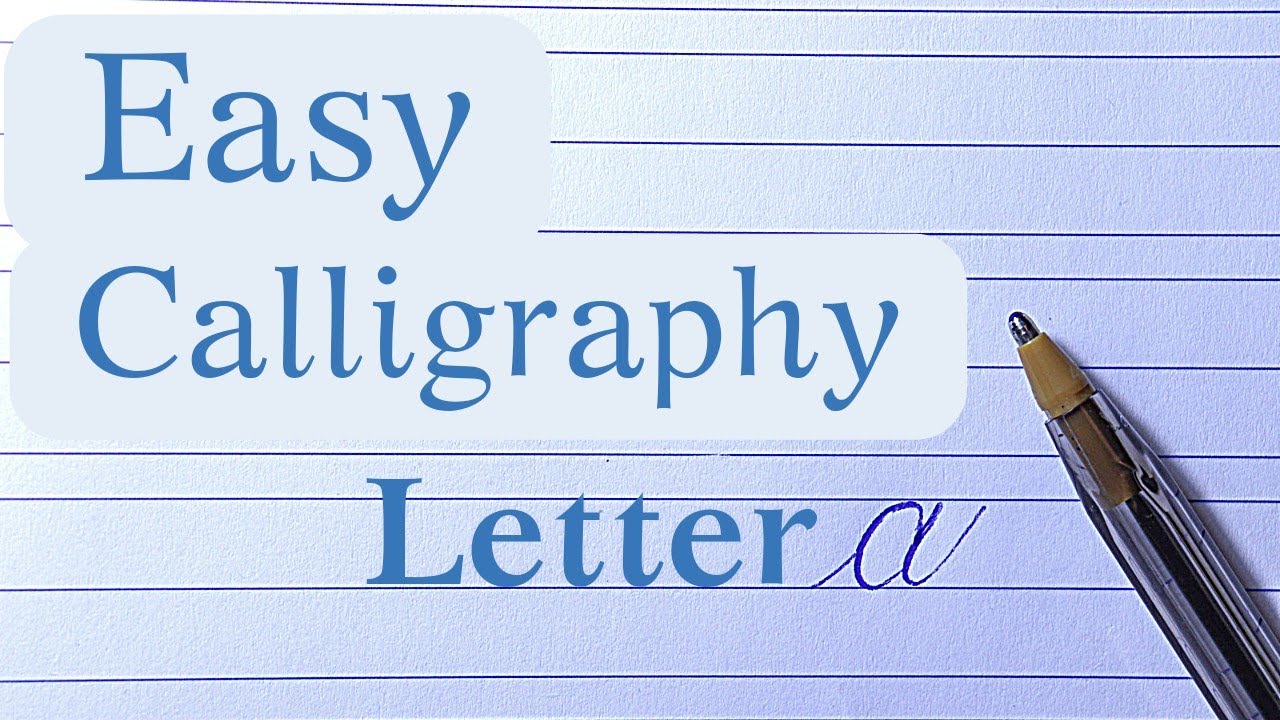 How to Calligraphy, write minuscule letter "a", Copperplate Calligraphy ...