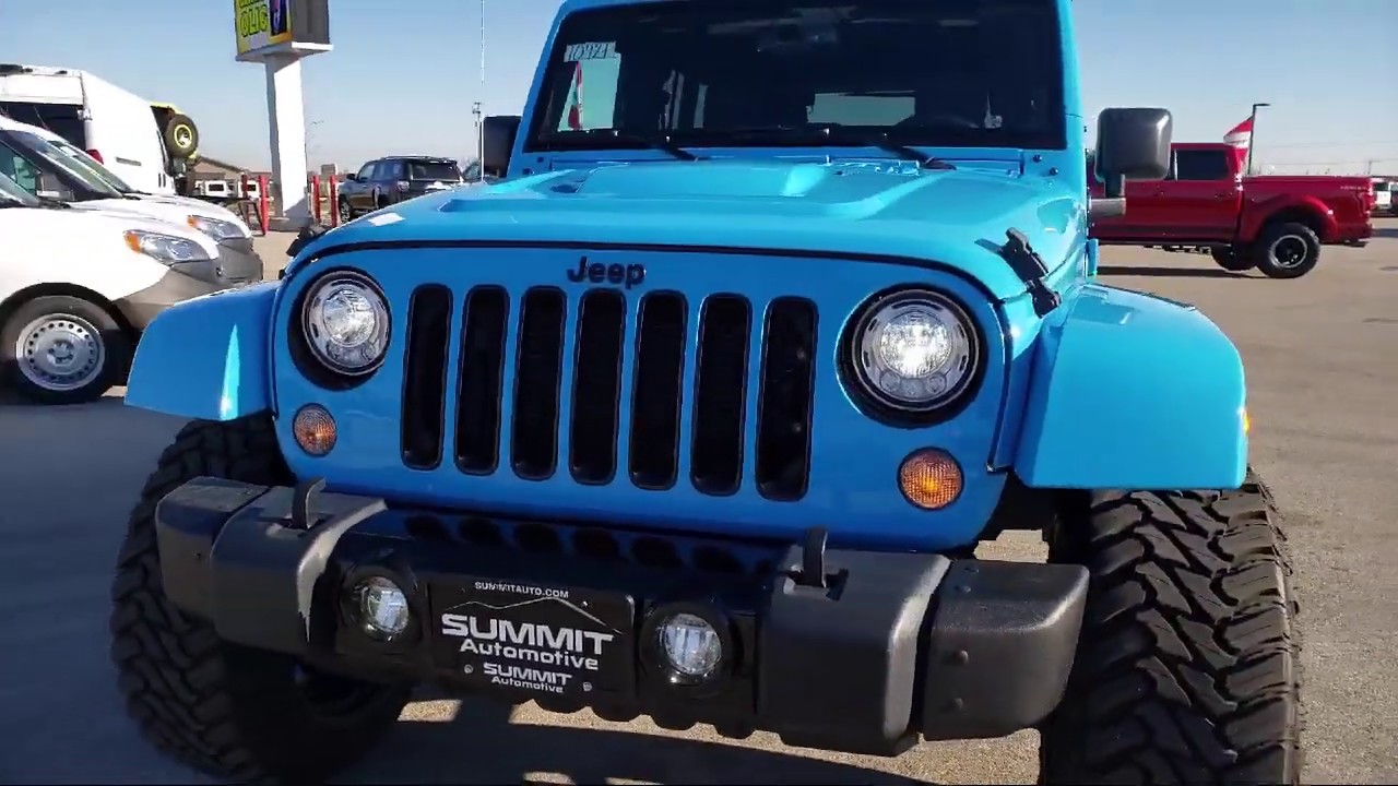 2018 JEEP WRANGLER 4 DOOR UNLIMITED JK ALTITUDE CHIEF BLUE WALK AROUND ...