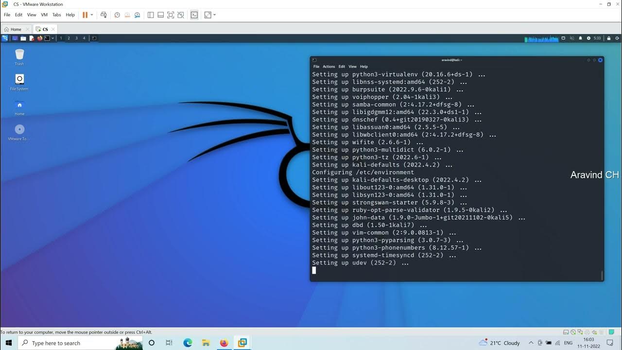 how to update and upgrade Kali Linux using cli commands for upgrade the Kali Linux - YouTube
