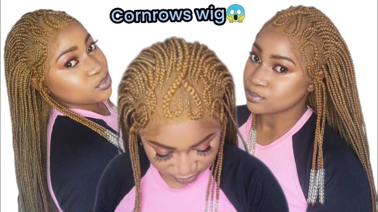 DIY Cornrows Wig | Heart Design Wig | Dollar Sign Wig | DIY Color Blend ...