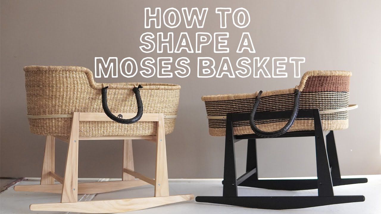 MOSES BASKET: HOW TO EASILY SHAPE A MOSES BASSINET!!!! - YouTube