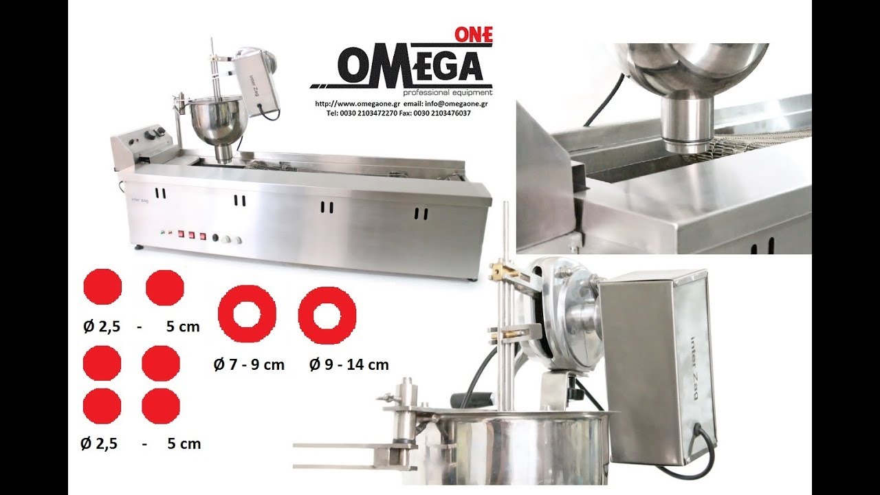 Αυτόματη Μηχανή Λουκουμάδων Professional Fully Automatic Mini Donut Machine - YouTube