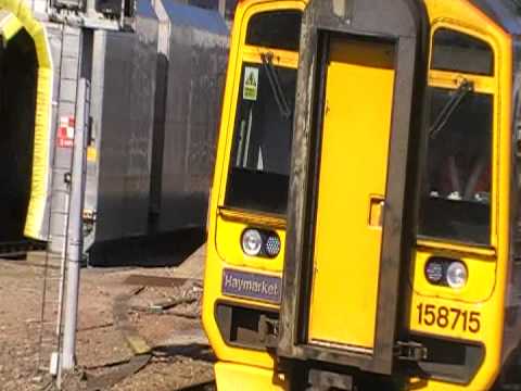 First Scotrail class 158 departing Aberdeen. - YouTube