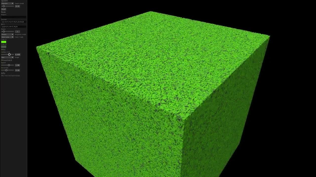 Different 3d cellular automata rules - YouTube
