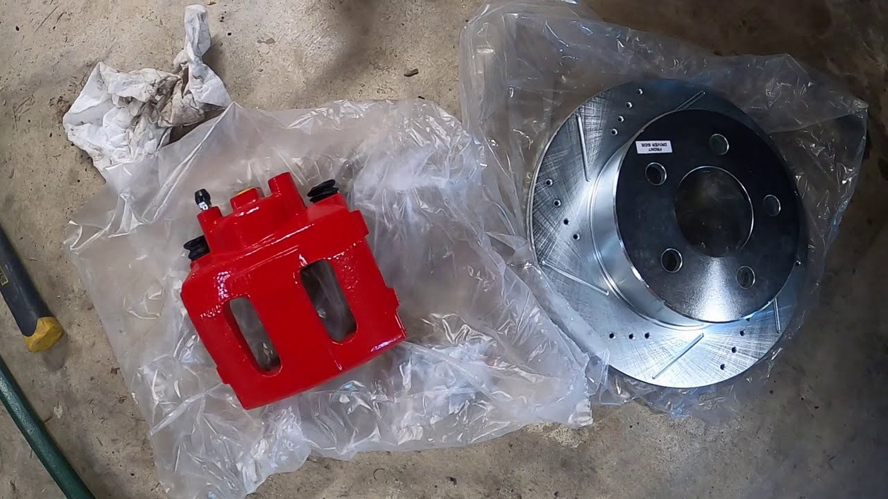 2000 Jeep XJ (Cherokee) Front Brake Replacement - YouTube