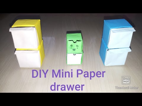 DIY Mini Paper Drawer/How to make Mini paper drawer - YouTube