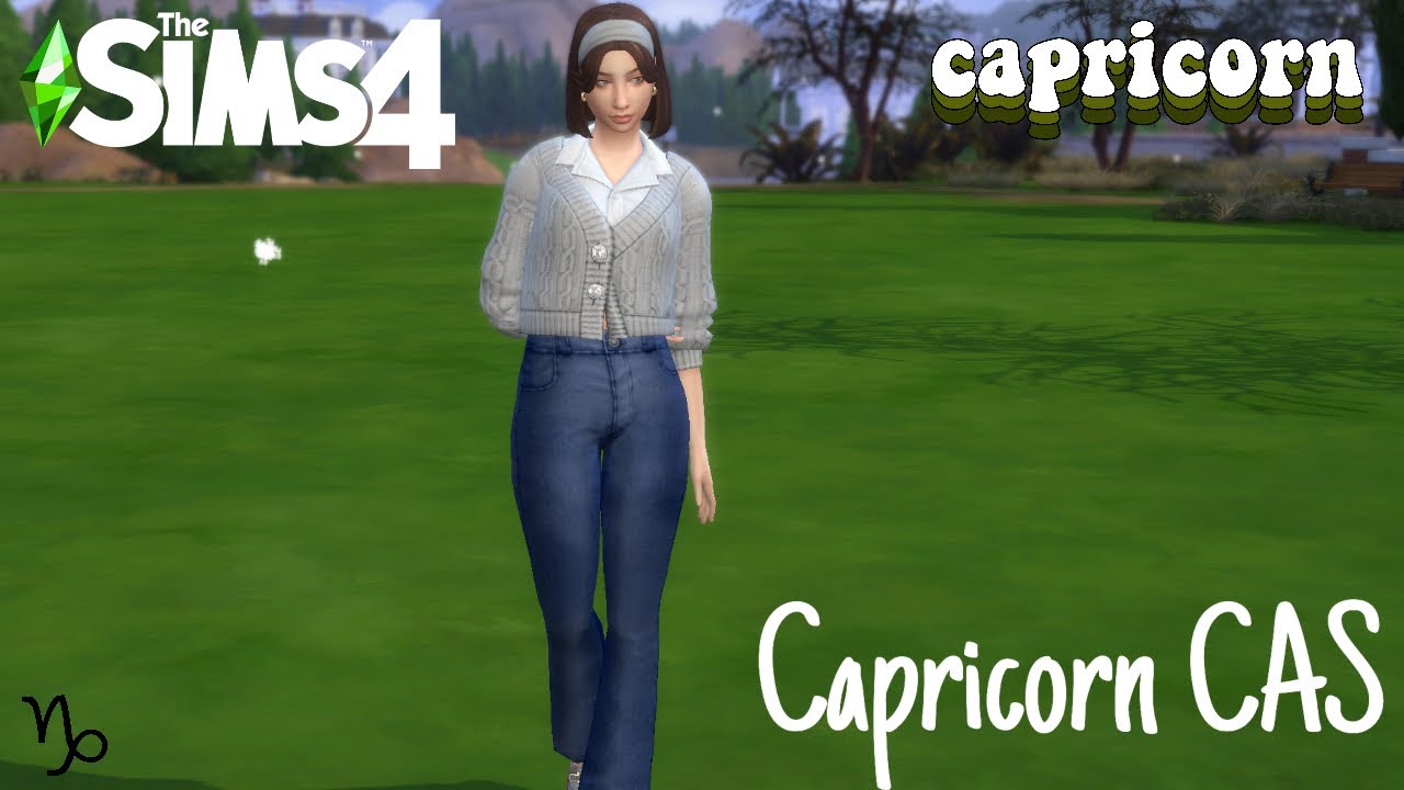 Capricorn Sim ♑️| The Sims 4 Creating Townies - YouTube