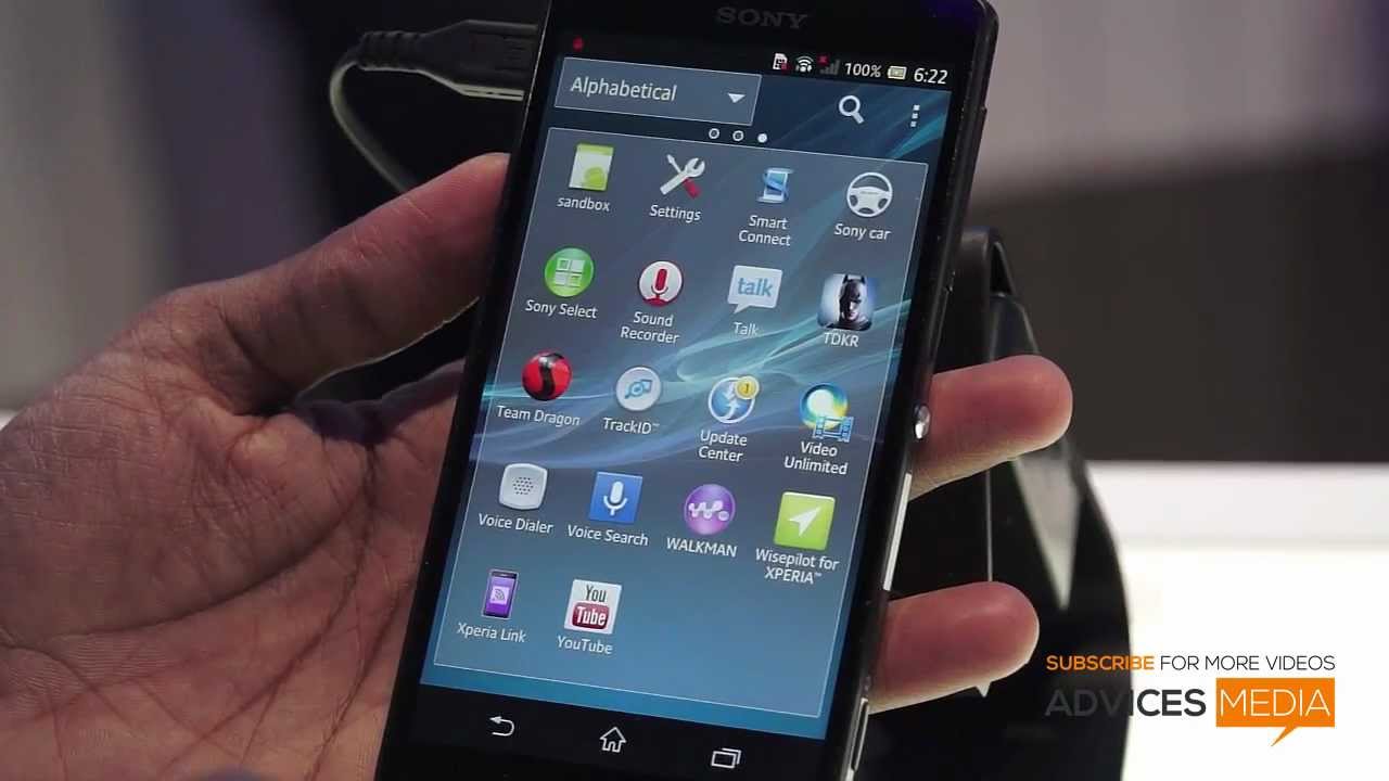 Sony Xperia ZL Android Smart Phone with 13Mp Hands-On at CES 2013 Las ...