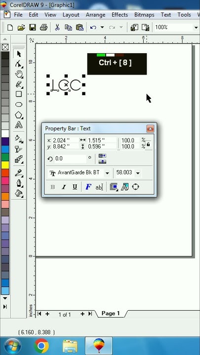 Coreldraw font size shortcut keys | Lunar Computer College - YouTube