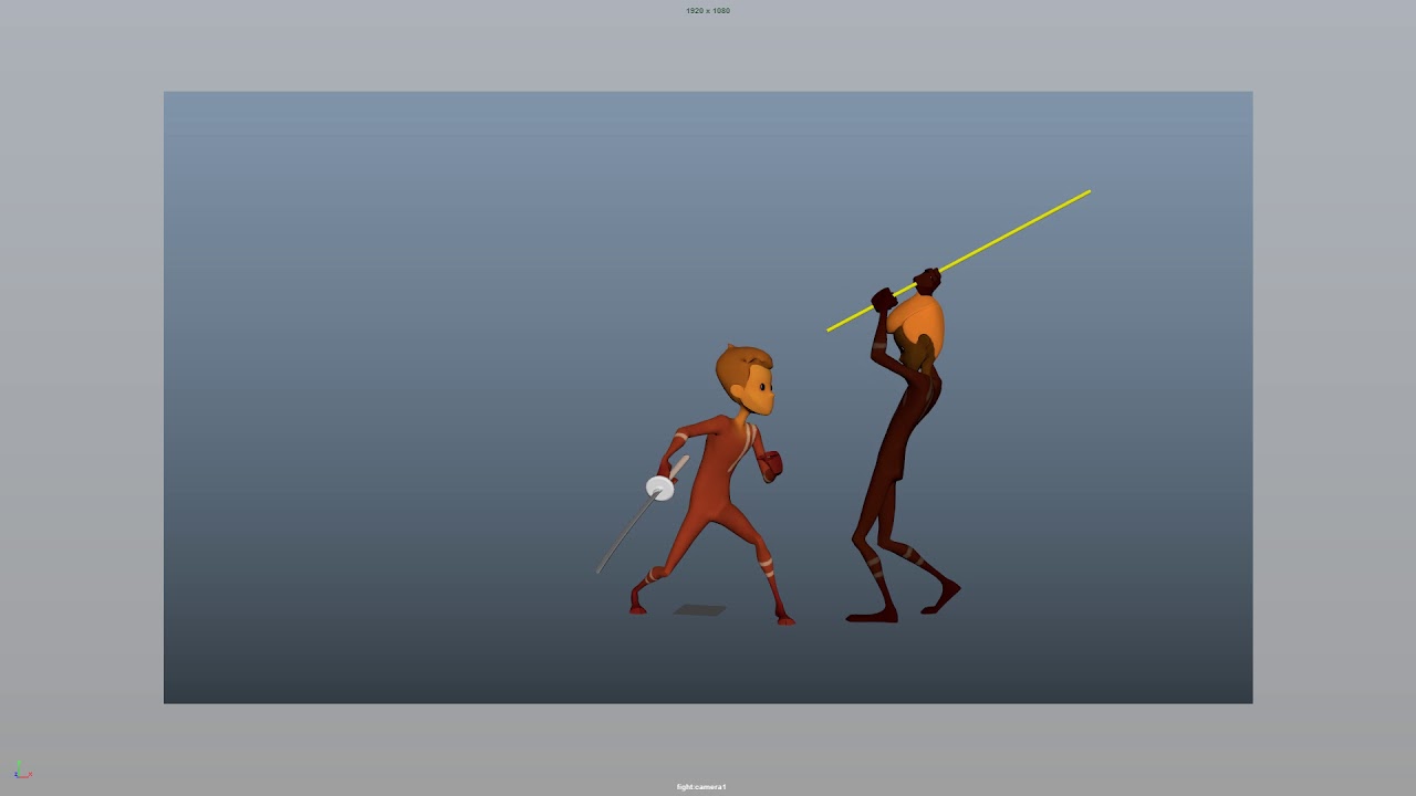 3D Fighting Animation - YouTube