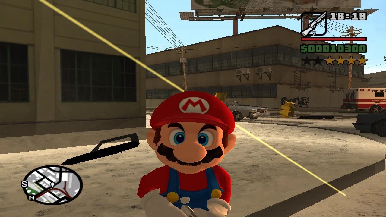 GTA San Andreas: Mario (Mario Kart 8) Mod Showcase - YouTube