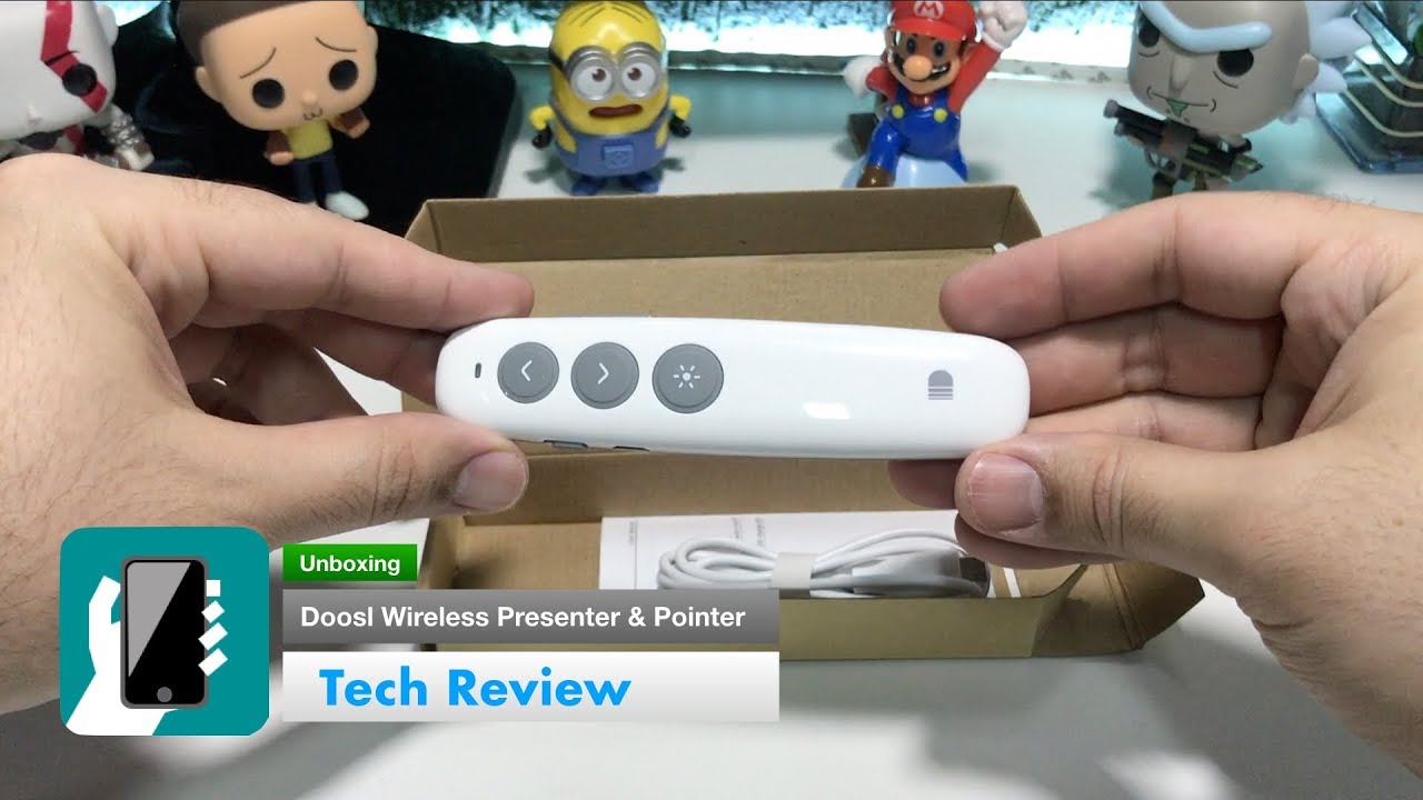 Doosl Rechargeable Wireless Presenter and Laser Pointer - YouTube