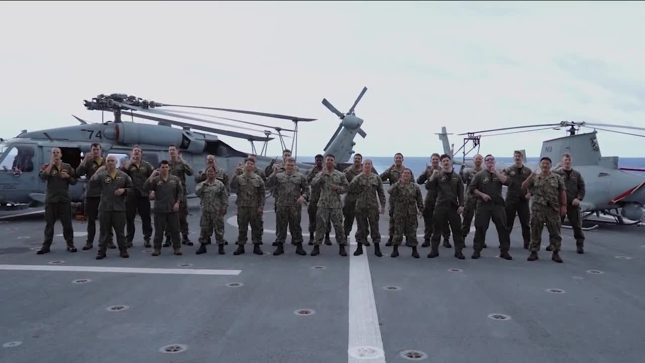 Navy sailor gets ship crew to sign 'happy birthday' to his son in ASL ...