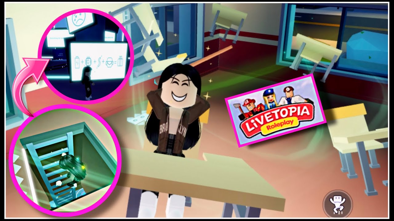 *SECRET COMPUTER ROOM*IN THE SCHOOL BUILDING IN LIVETOPIA ROBLOX - YouTube