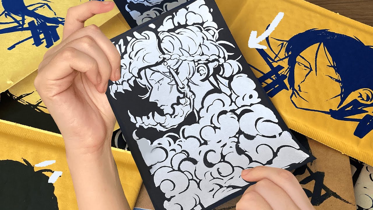 ¡Hice PRINTS con SERIGRAFIA! - YouTube