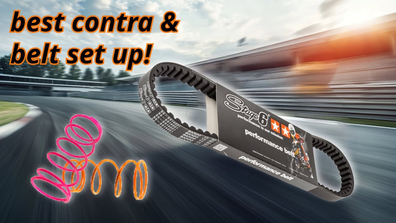 how to choose drive belt and contra torque spring scooter - YouTube