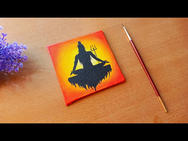How To Draw Lord Shiva Painting Tutorial In Simple Easy