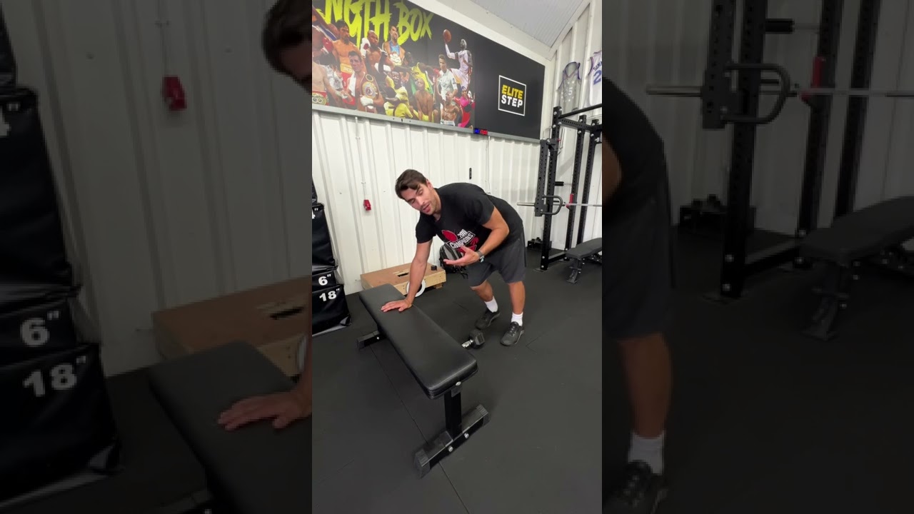 Contralateral single arm dumbbell row - YouTube