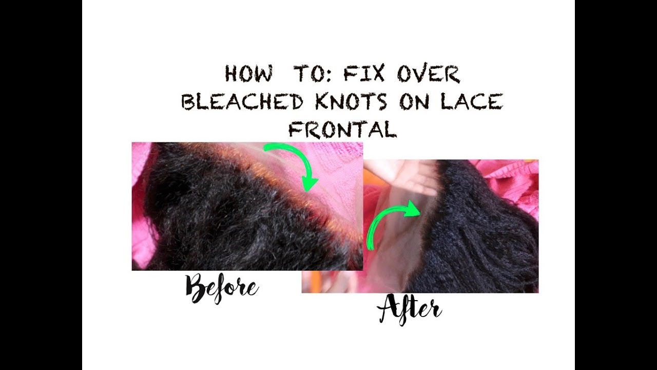 HOW TO: FIX OVER BLEACHED ROOTS ON LACE FRONTAL - YouTube
