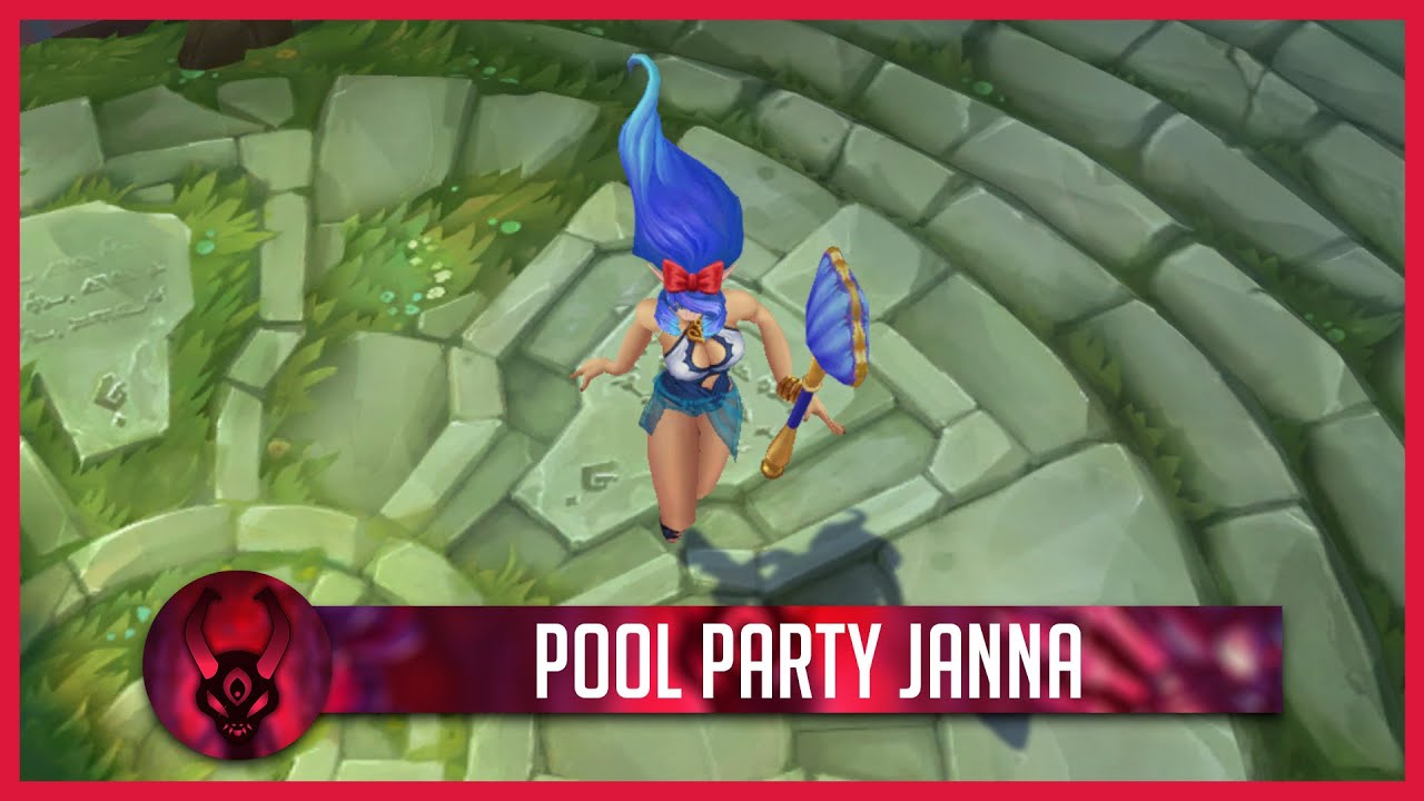 Pool Party Janna - Custom Skin - YouTube