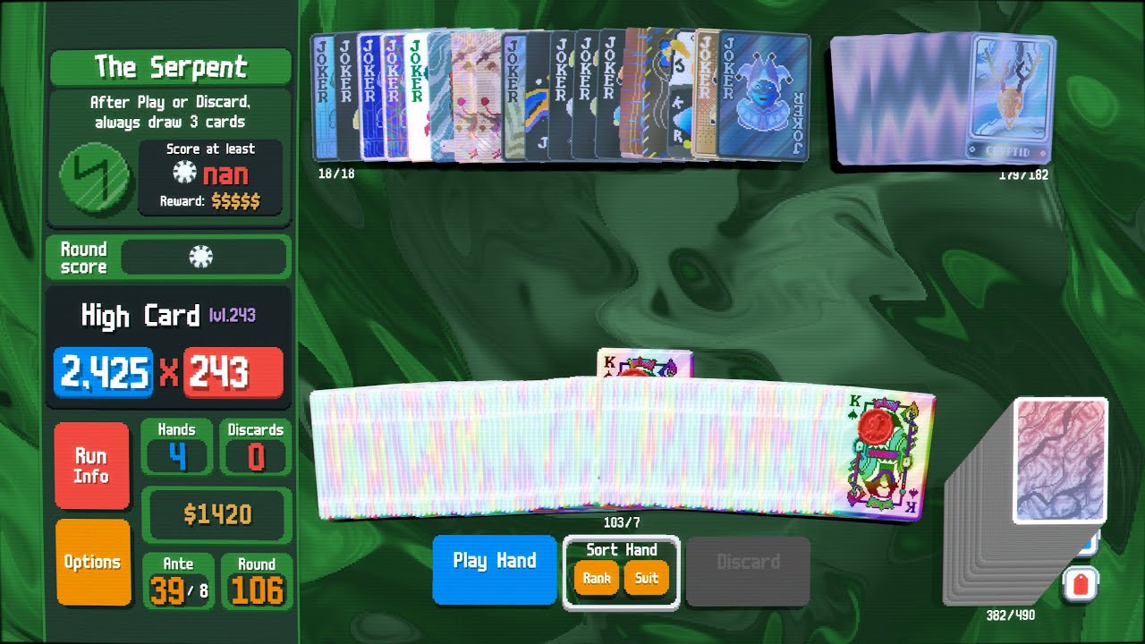 Balatro Seeded run guide to ante 39 and scoring NANEINF. Part 4 The ...