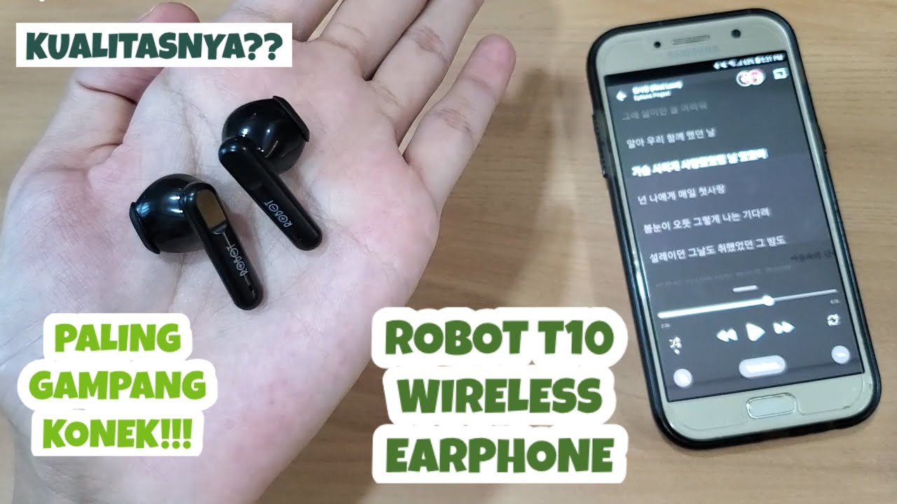 ROBOT AIRBUDS T10 TWS. HARGA CUMA 200RIBUAN!!! - YouTube