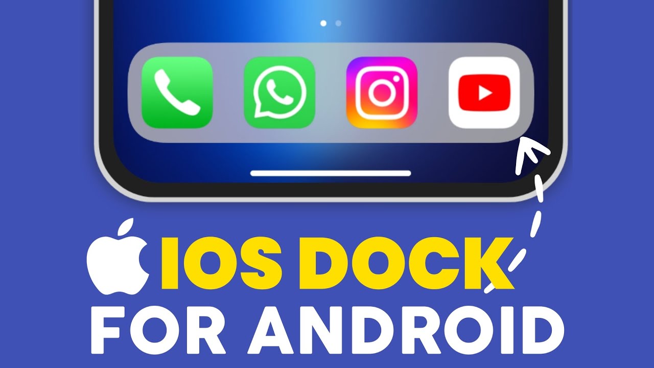 How To Get iOS Dock Bar For Android - YouTube