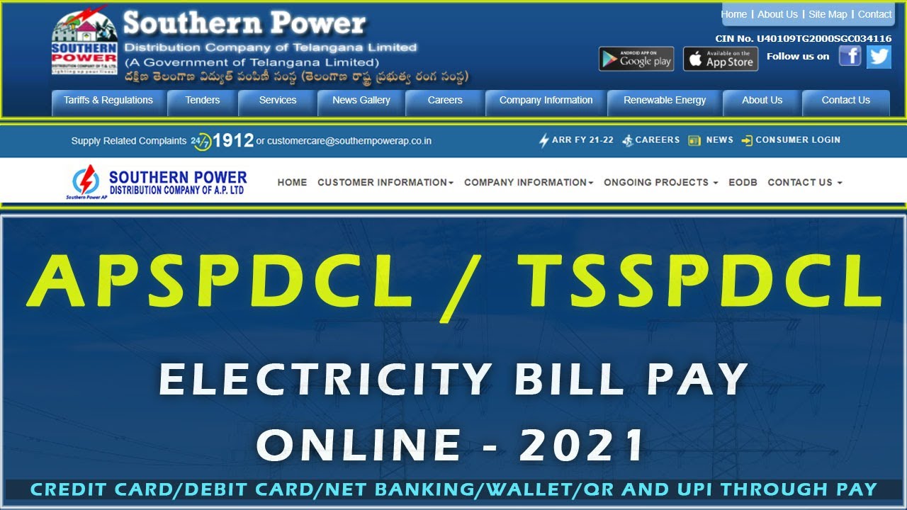 TSSPDCL / APSPDCL Electricity Bill Pay Online || How to Pay Electricity ...