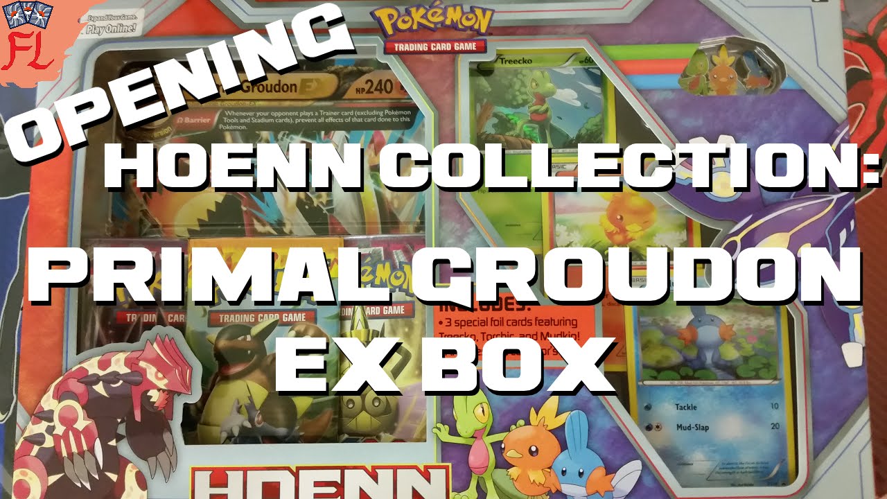 Opening Pokemon Primal Groudon EX Hoenn Collection Box- FULL ART - YouTube
