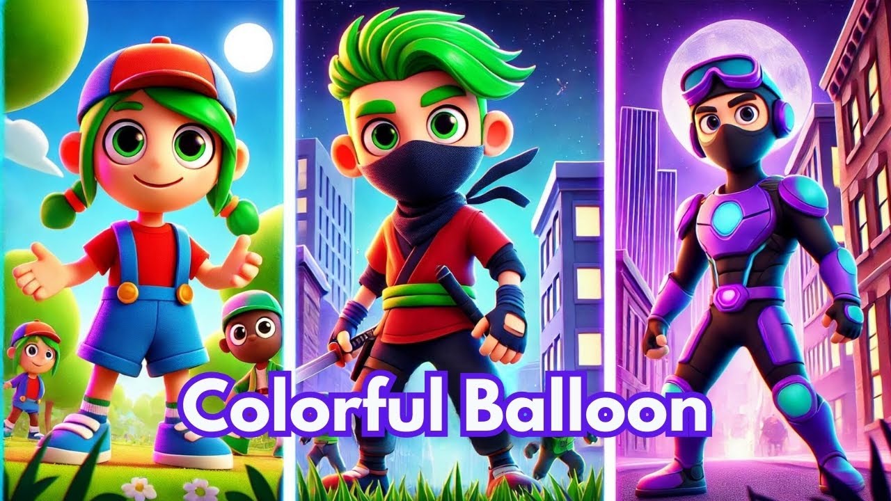 "Colorful Balloon Adventure | Fun Kids Song | Dreamy Melodies Nursery ...