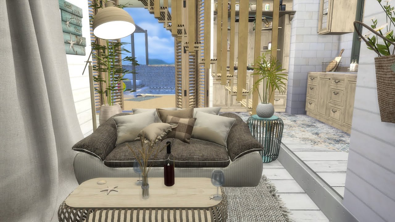 The SIMS 4 / tiny summer house with sea view for a couple and a dog ...