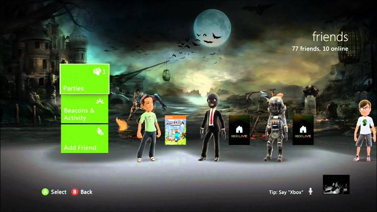 Full Moon Graveyard Premium Theme (Xbox HD) - YouTube