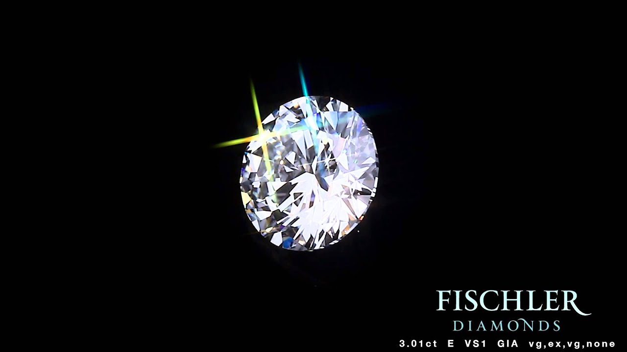 Round brilliant diamond, 3.01 carat E VS1, GIA Certified - YouTube