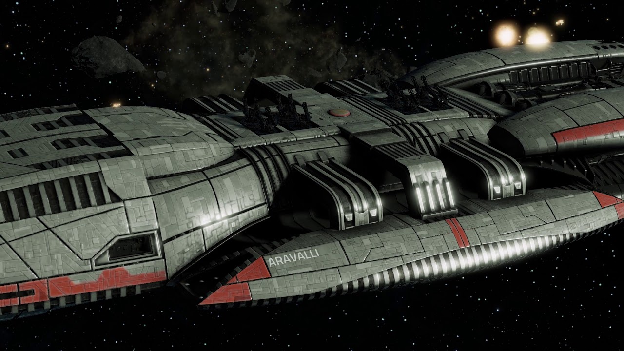 Battlestar Galactica Deadlock gameplay - 3 Jupiter Class Battlestars vs ...