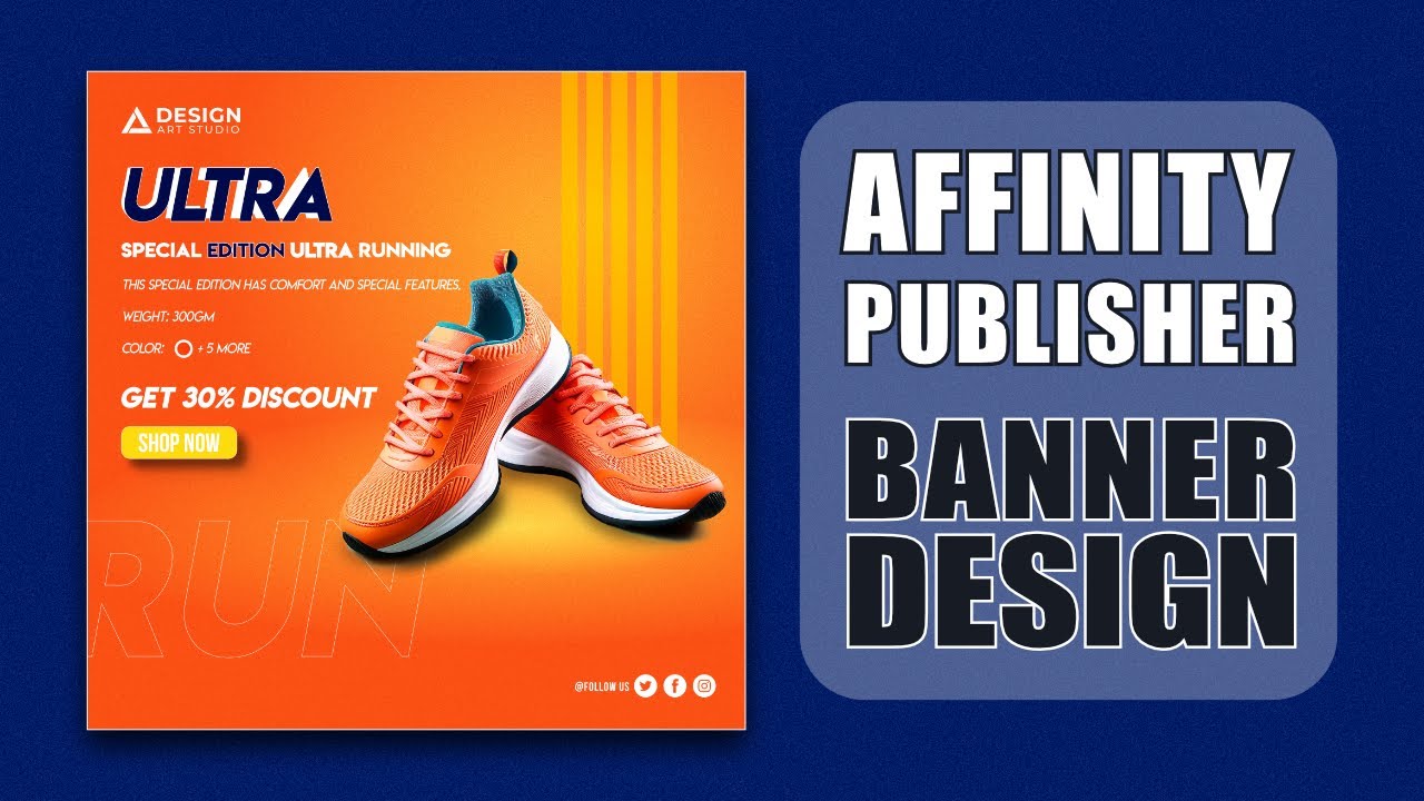 CREATE Amazing Product Banners with Affinity Publisher - YouTube