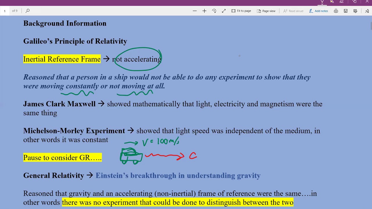 special relativity intro - YouTube