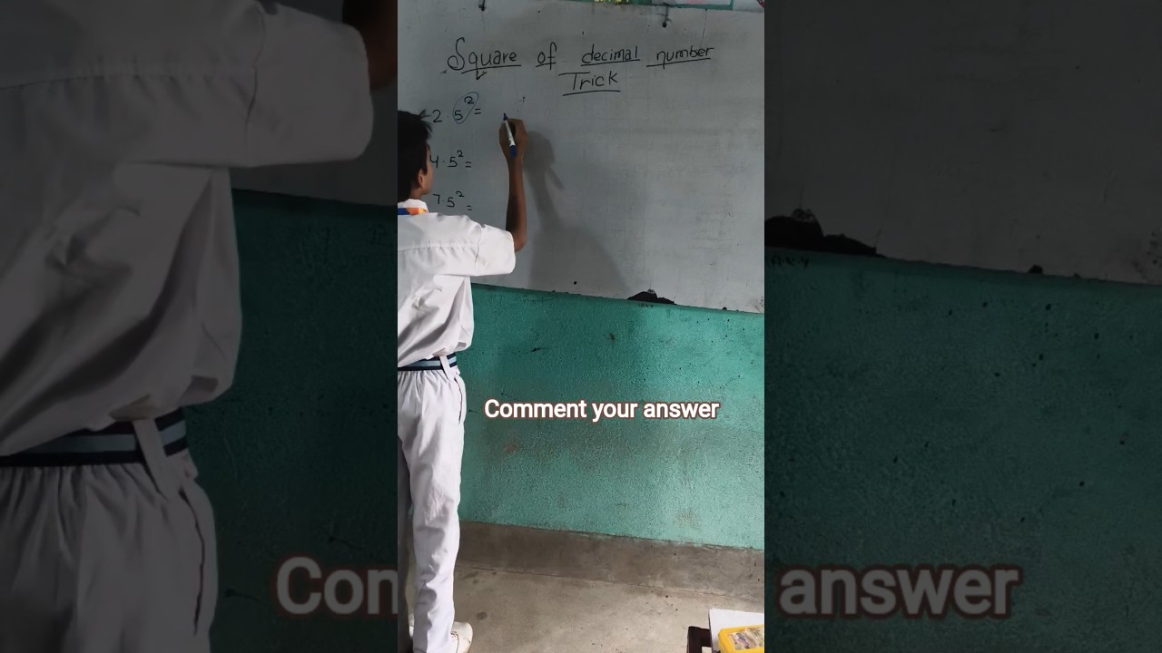 | Square of decimal number tricks |💥💦 #activity #schoolvlog #shorts # ...