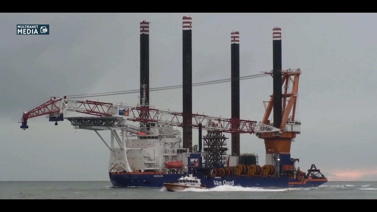 Offshore installatieschip Aeolus - YouTube