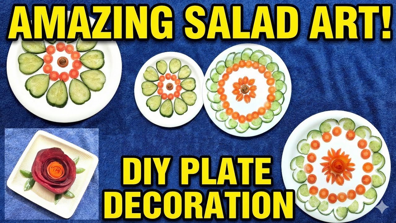 Vegetable Carving Tutorial | Easy Food Decoration Art Video - YouTube