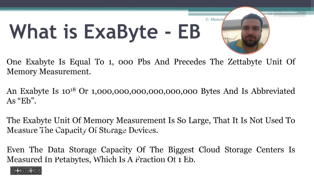 What is a Exa Byte | Exa Byte એટલે શું છે | Exa Byte Explanation | Exa ...